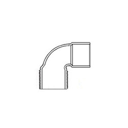 Cello Products CP74-16 90 deg Pressure Male Elbow, 1 in Nominal, C x ...